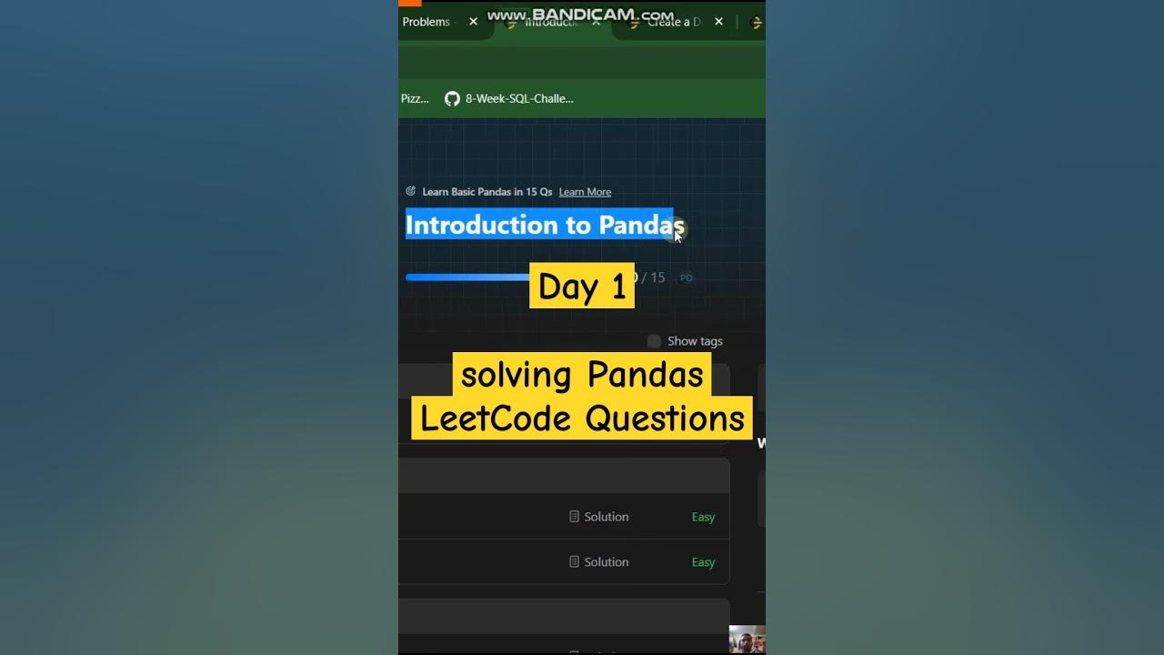 Day 1: Solving Pandas LeetCode Questions - Create DataFrame from List | #shorts # ...