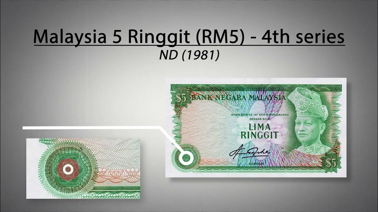 How to identify the difference of Malaysia 5 Ringgit (RM5) Banknote ...