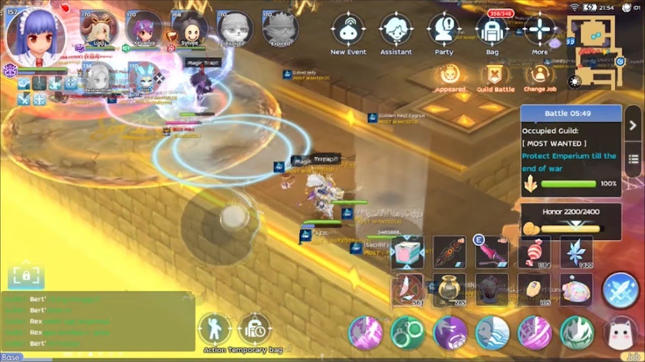 RAGNAROK ONLINE MOBILE (ROM) War Of Emperium - VS EXALTED - SERVER MOF ...