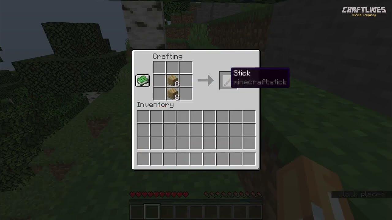 How to make STICK - Minecraft Tutorial - YouTube