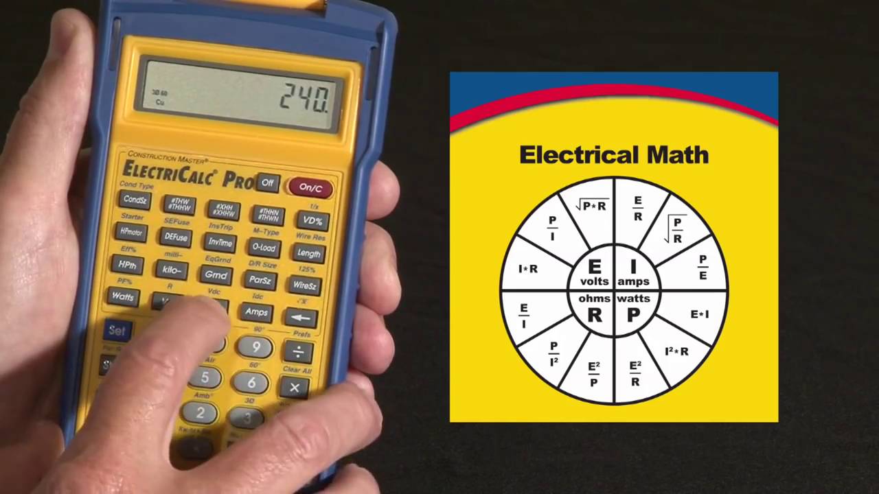 ElectriCalc Pro Electrical Math, Kirchoffs and Ohms Law How To - YouTube
