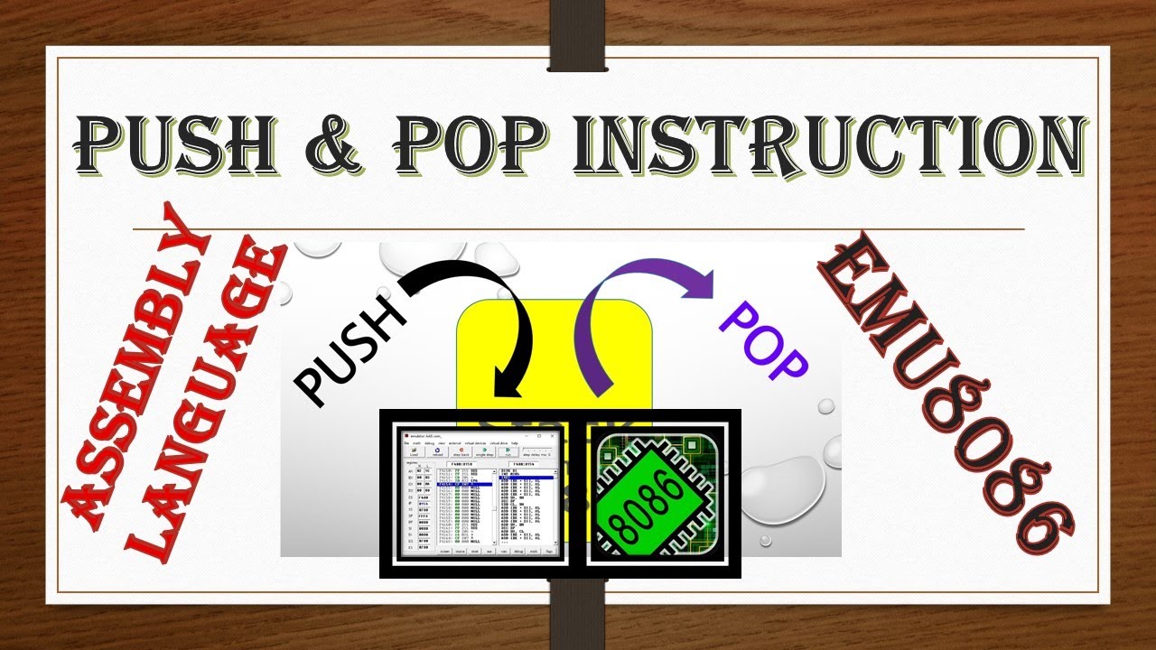 PUSH POP Instructions Of 8086 Microprocessor In Assembly Language push-pop-instructions-of-8086-microprocessor-in-assembly-language