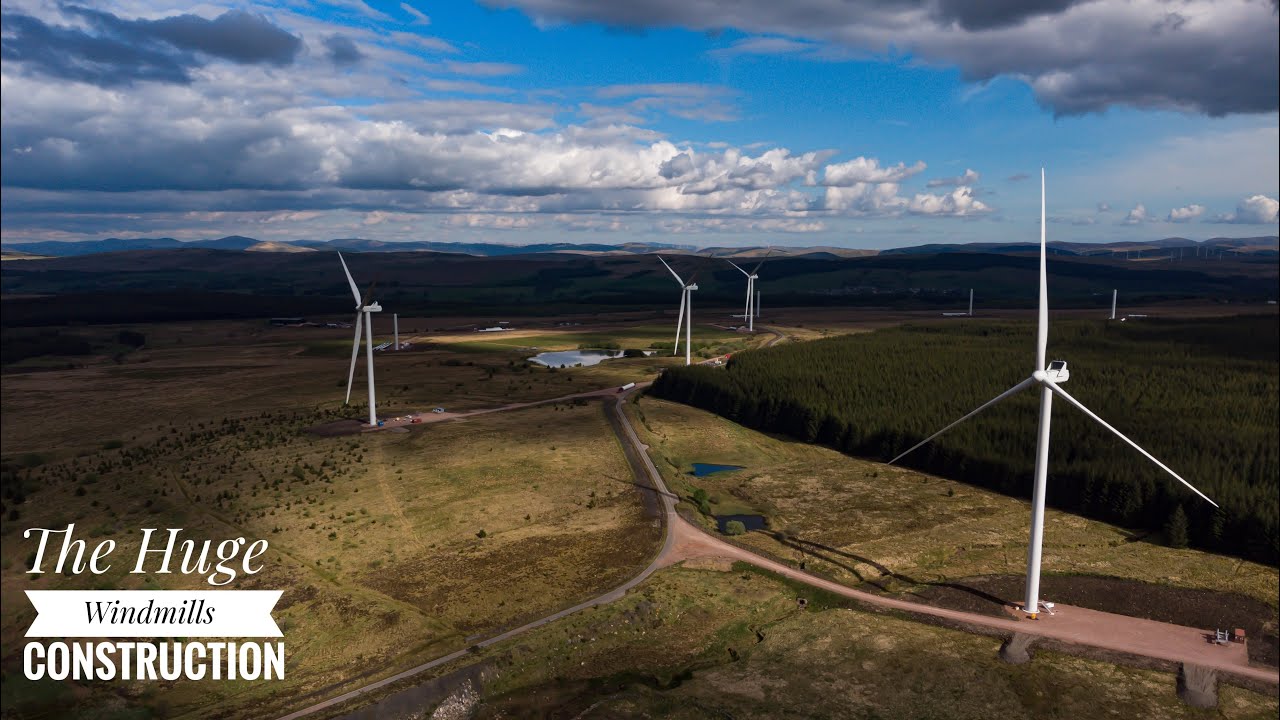 The Huge Windmills Construction - YouTube