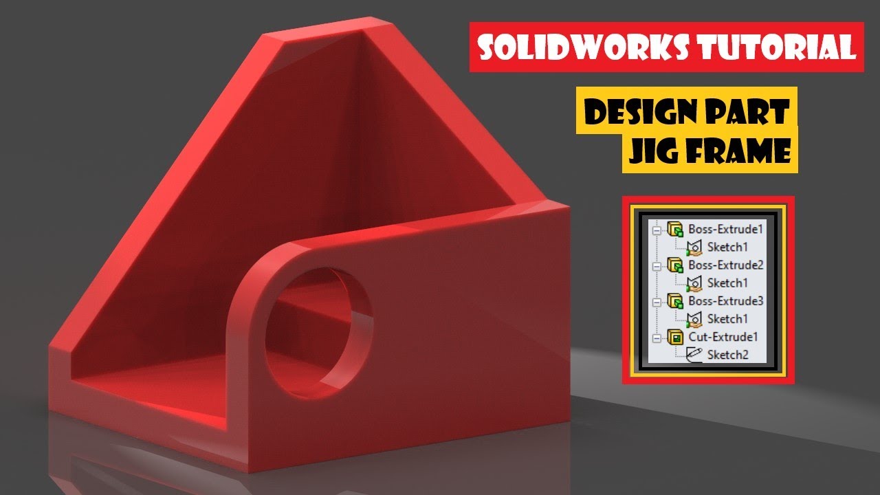 SOLIDWORKS Tutorial : Design Jig Frame - YouTube