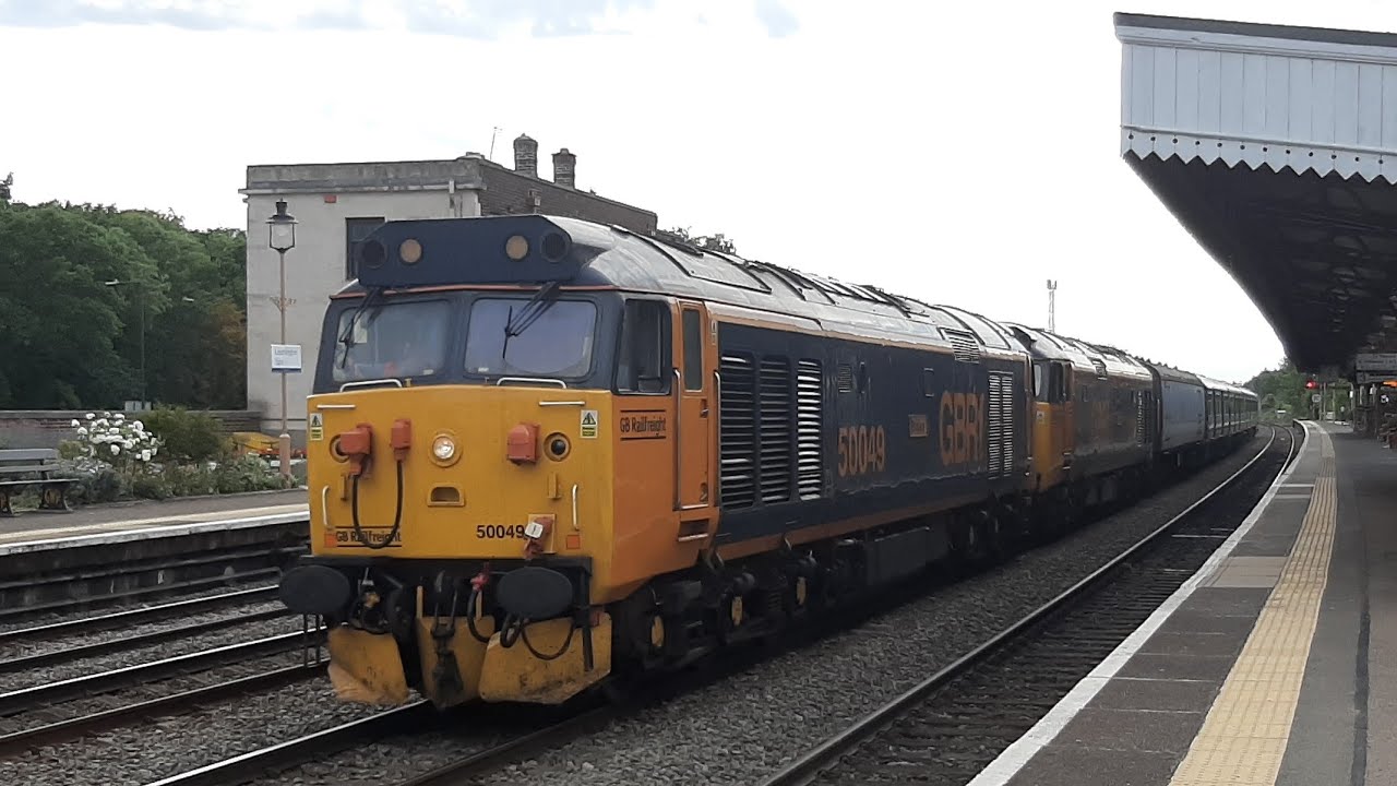GBRf 50049 & 50007 haul a New GWR Class 769 through Leamington Spa en ...