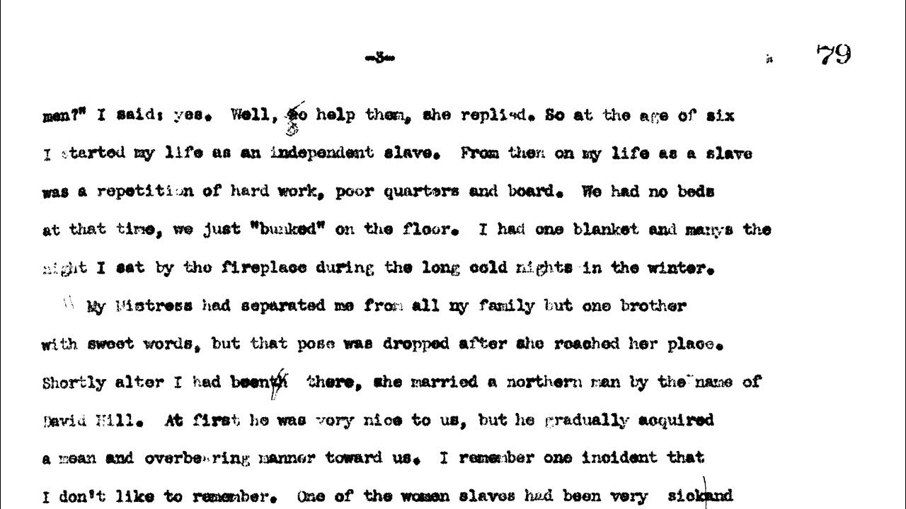 John W Fields_Slave Narrative - YouTube