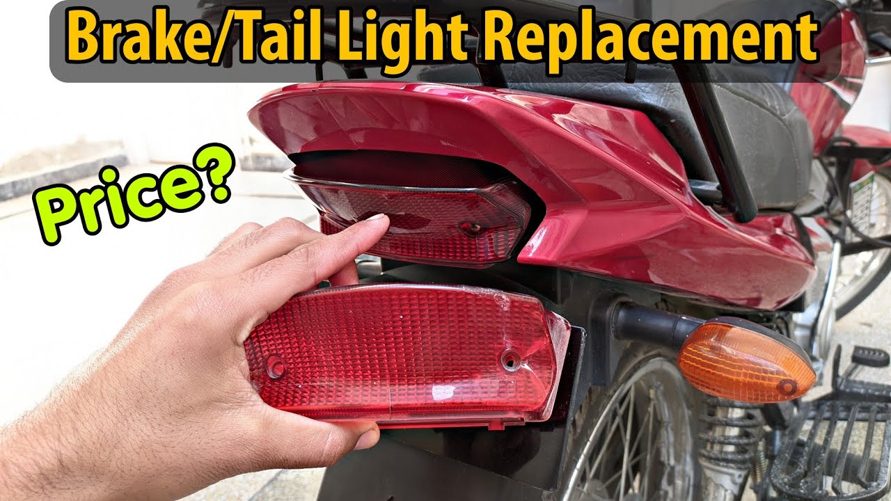 How To Change Tail/Brake Light Cover of A Motorcycle | Price | YAMAHA ...