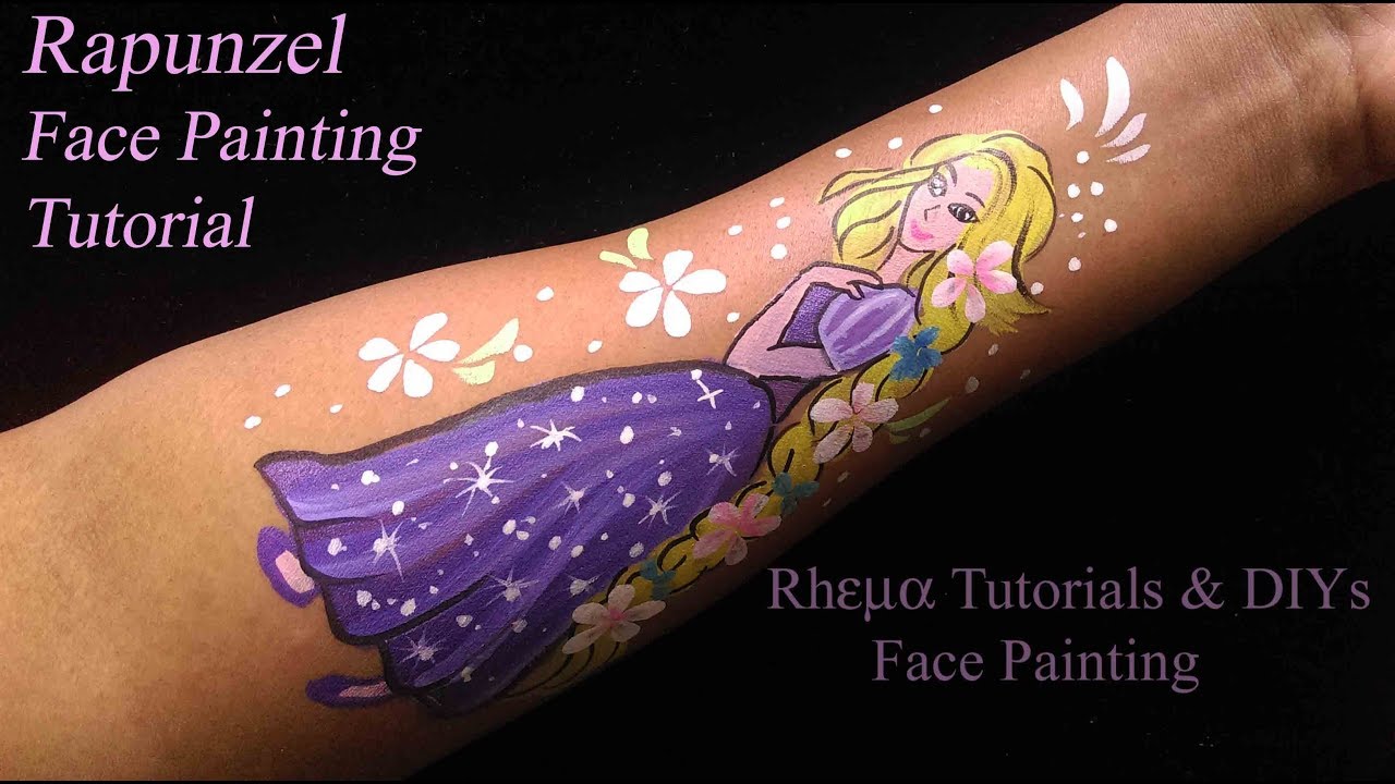 Face Painting Tutorial - RAPUNZEL - YouTube