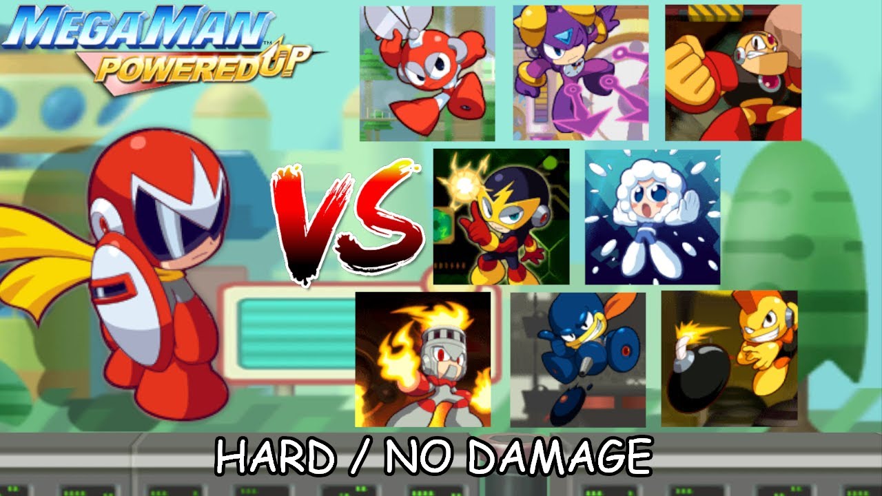 Mega Man Powered Up: All Bosses as PROTOMAN (Hard/No Damage) - YouTube