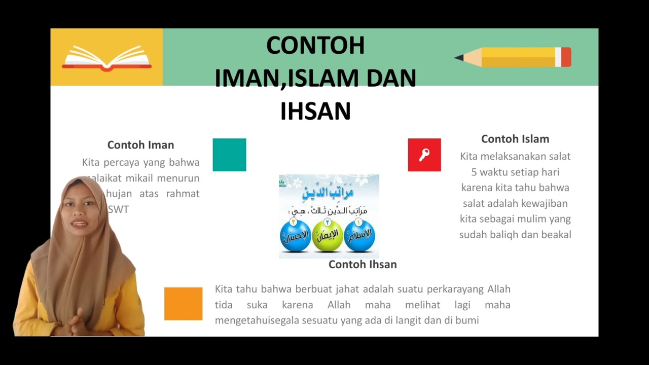 PENGERTIAN, PERBEDAAN DAN CONTOH DARI IMAN, ISLAM DAN IHSAN - YouTube