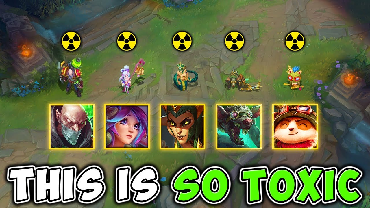 WE PLAYED THE TOXIC POISON COMP AND MADE THE ENEMIES QUIT THE GAME ...