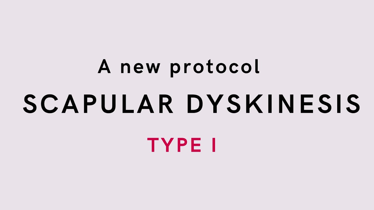 The SHOULDER PACEMAKER™ platform | SCAPULAR DYSKINESIS TYPE I treatment ...