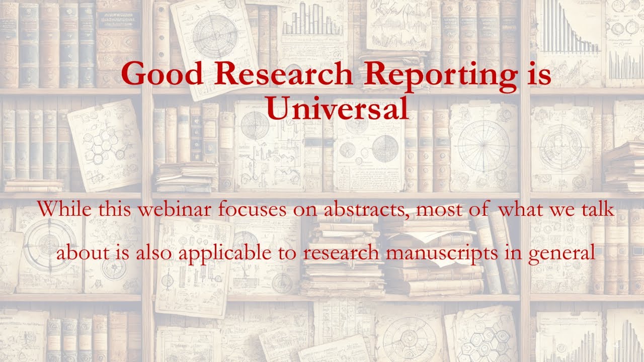 The Essentials of a Compelling Conference Abstract: From Draft to ...