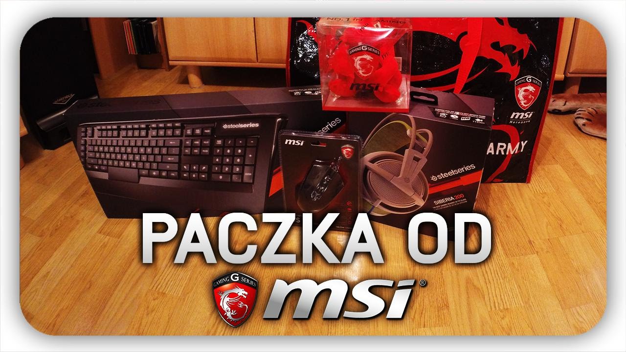Unboxing paczki od MSI! - MSI Interceptor DS B1 | SteelSeries Apex 300 ...
