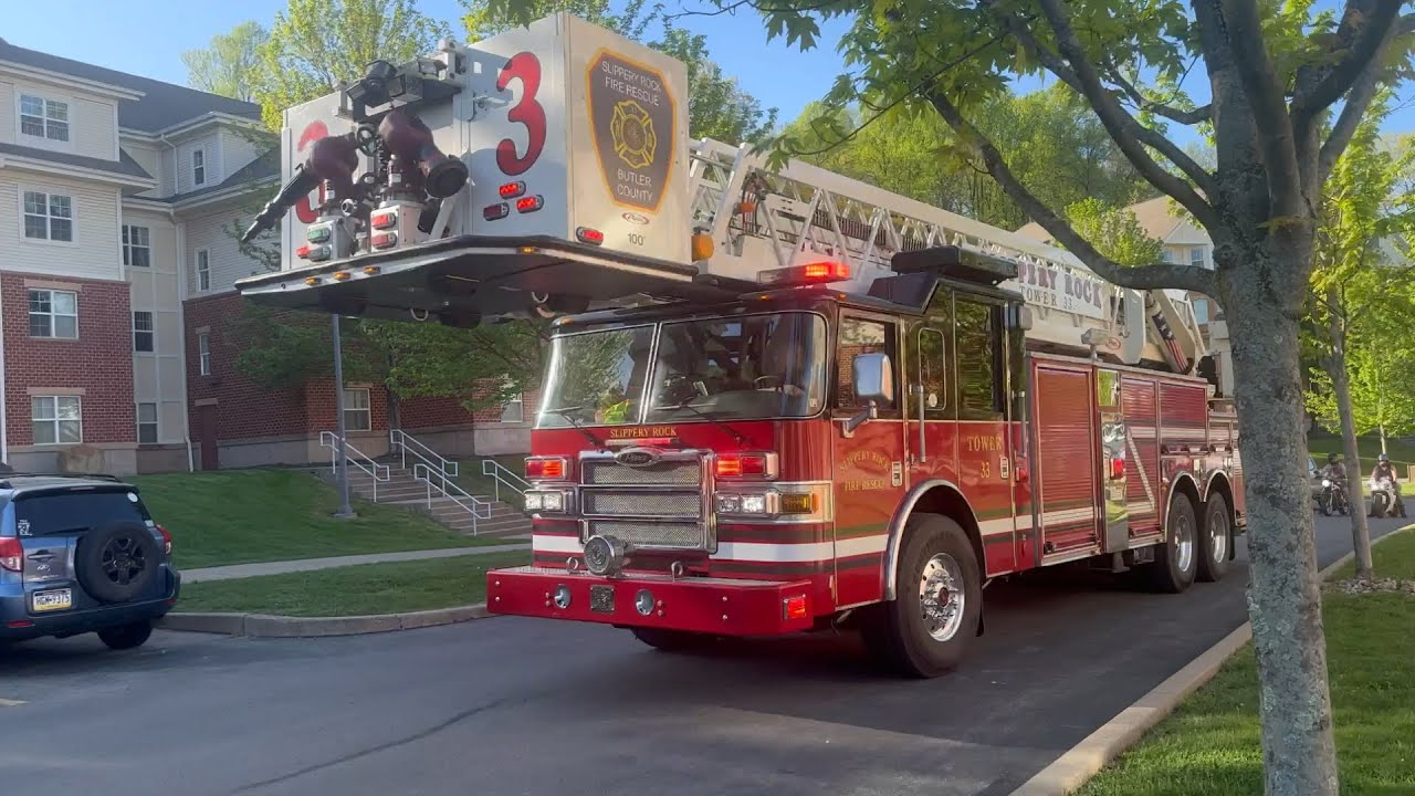 Fire Trucks on Scene of Smoke in Mechanical Room - YouTube
