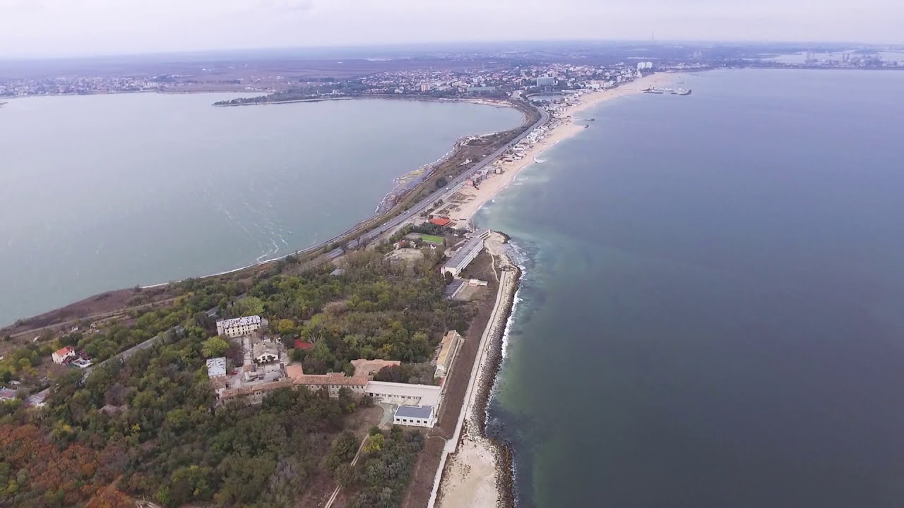 Lake Techirghiol, Eforie Sud, Black sea, video created with DJI phantom ...