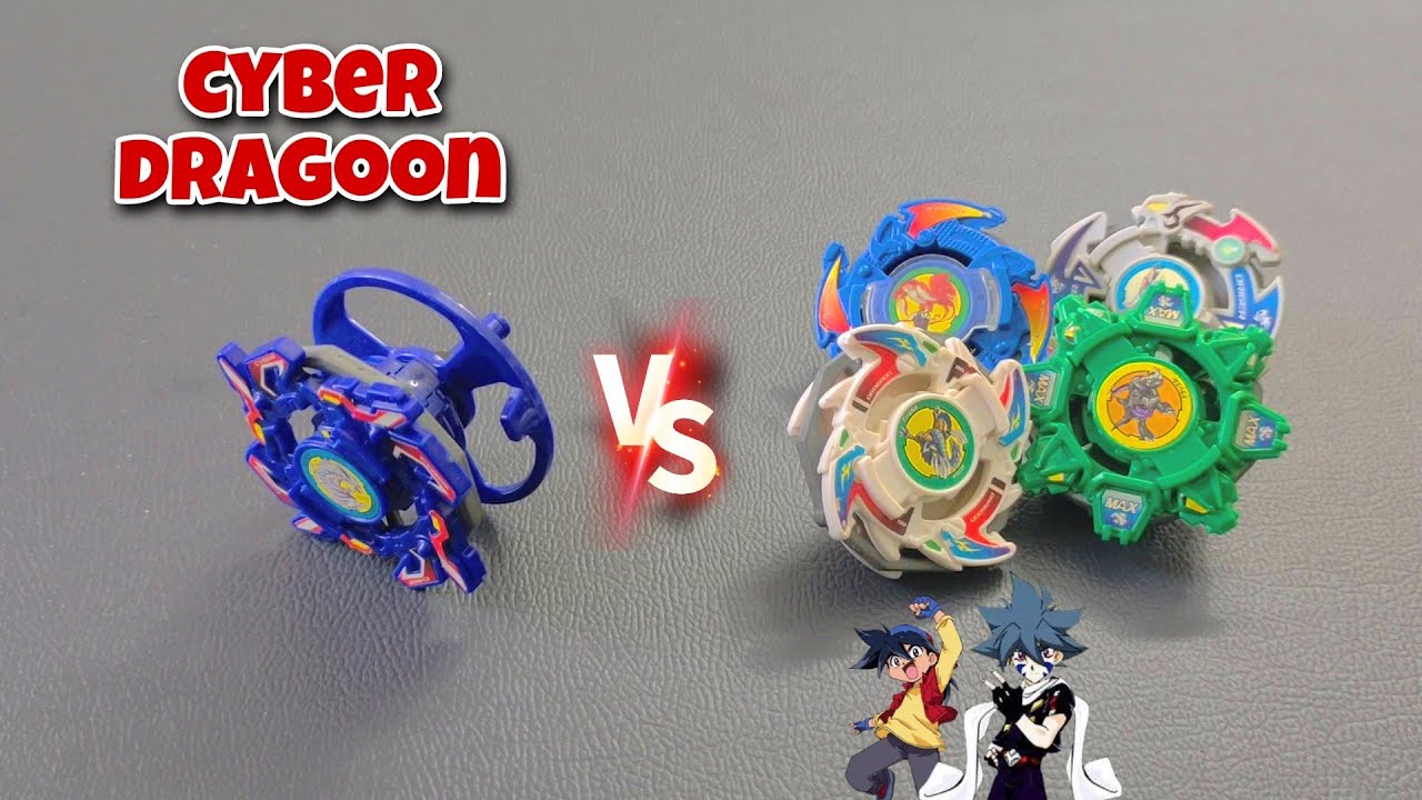 cyber dragoon vs all v force characrter beyblades fight | pocket toon ...