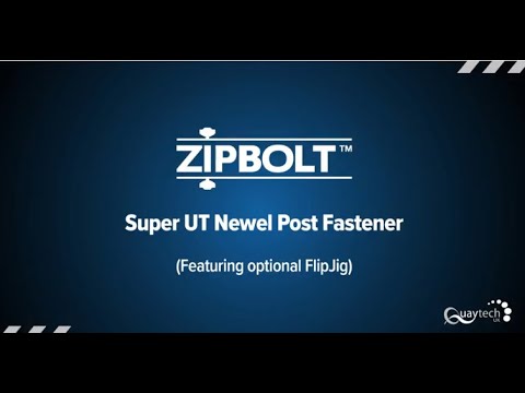 ZIPBOLT | Super UT Newel Post Fastener Installation - ft. FlipJig - YouTube