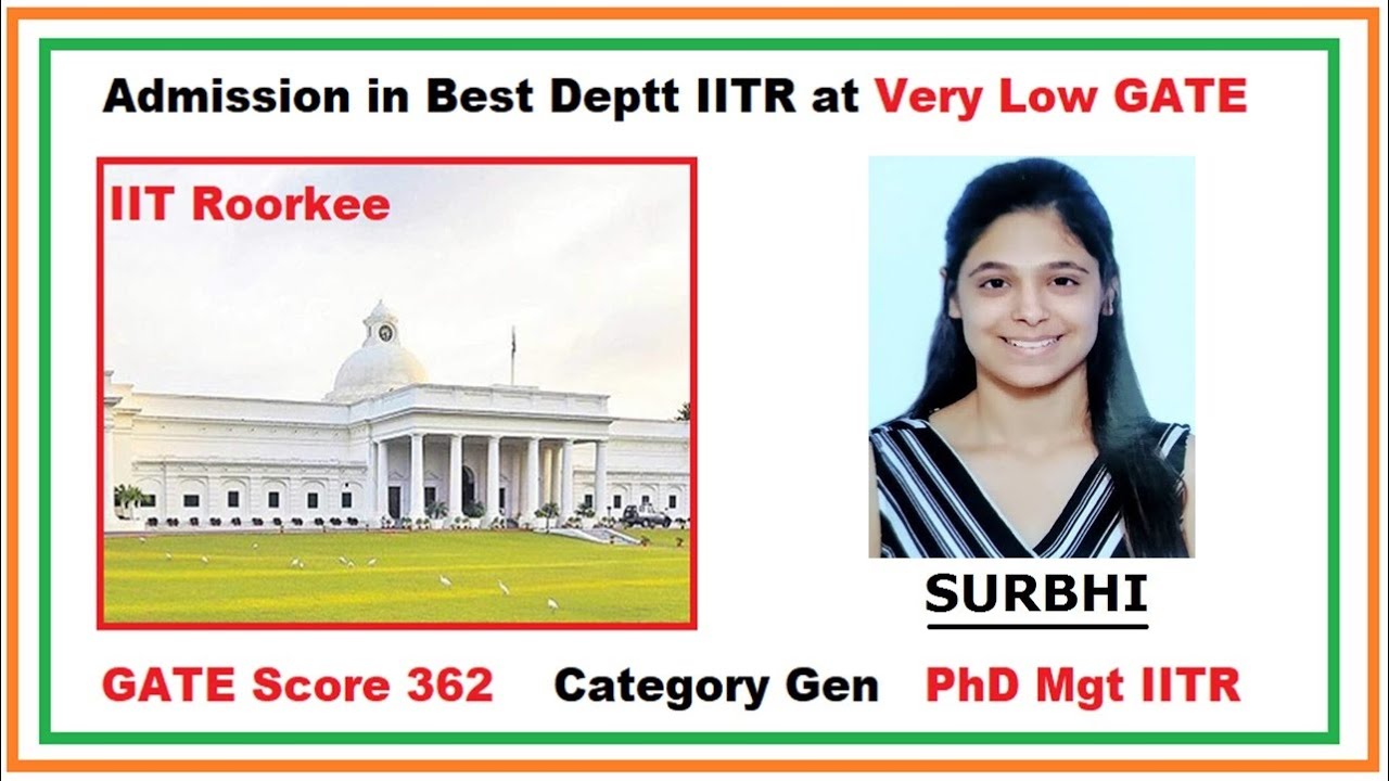 Winter Selection @ Low GATE Score | General | IIT Roorkee | Dep of ...