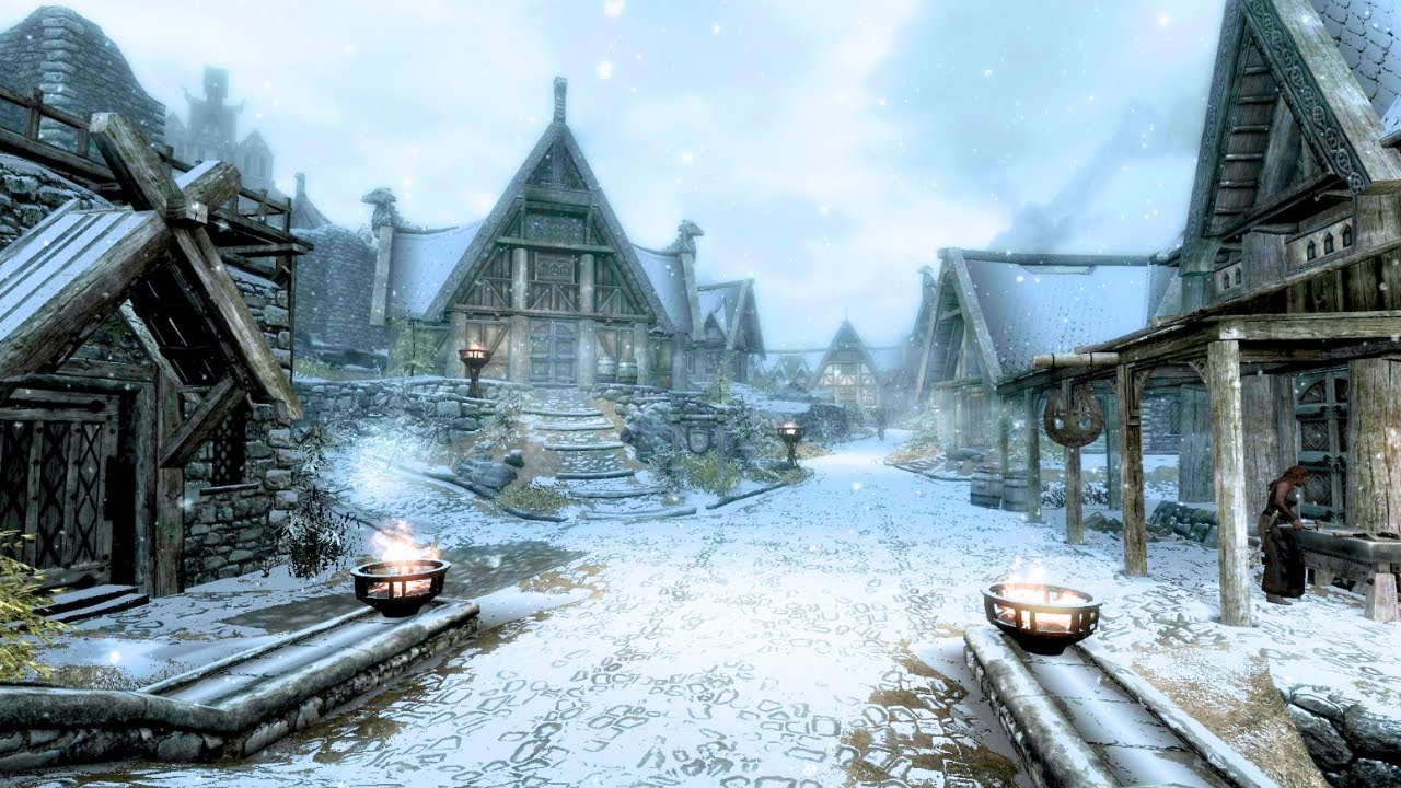 Skyrim Lofi - 'The Streets of Whiterun' - YouTube