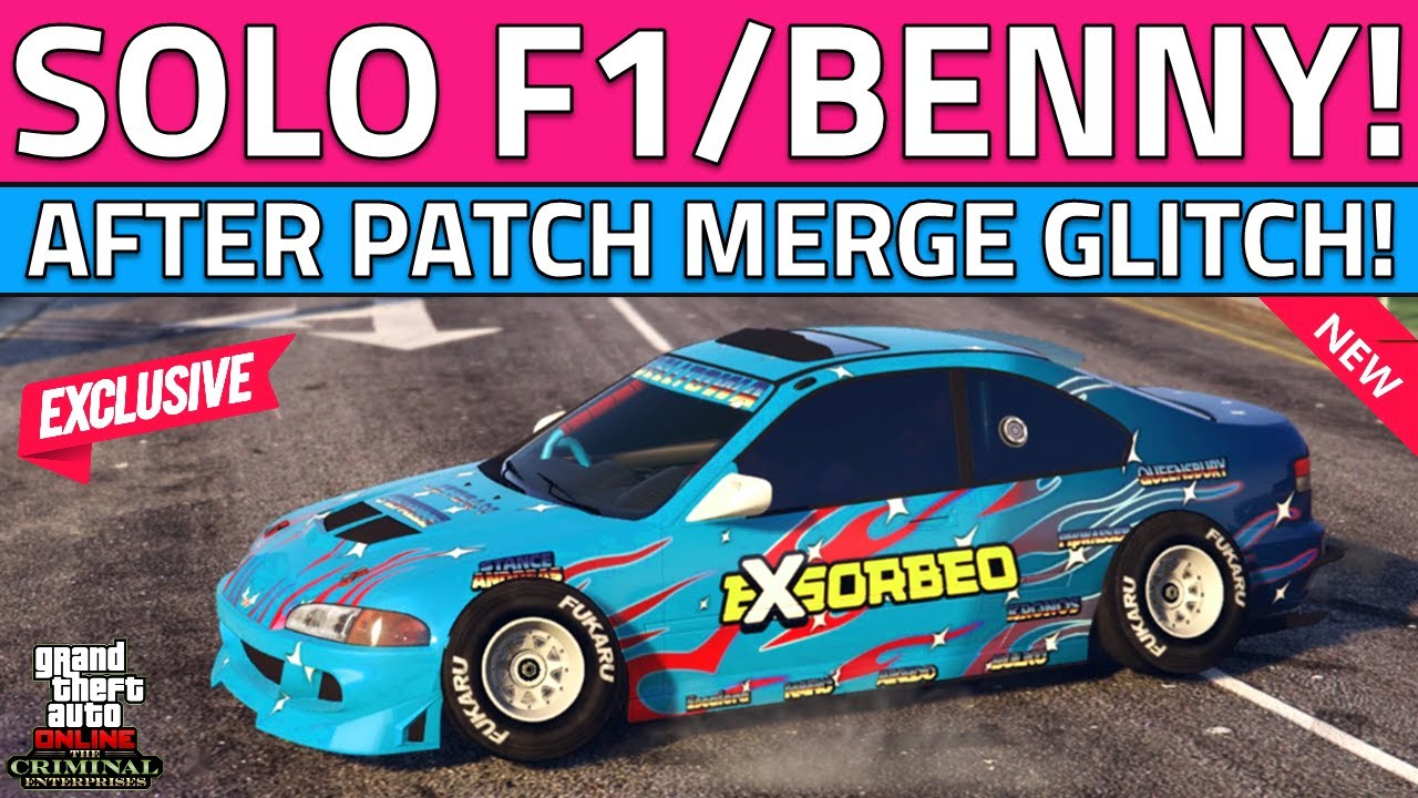 SOLO F1/ BENNY WHEEL Merge Glitch On Any Car To Car in GTA 5! How to ...