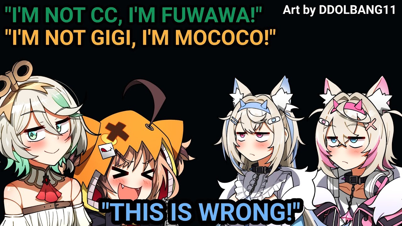 Cecilia & Gigi Steal FUWAMOCO's Identities 【Hololive】 - YouTube