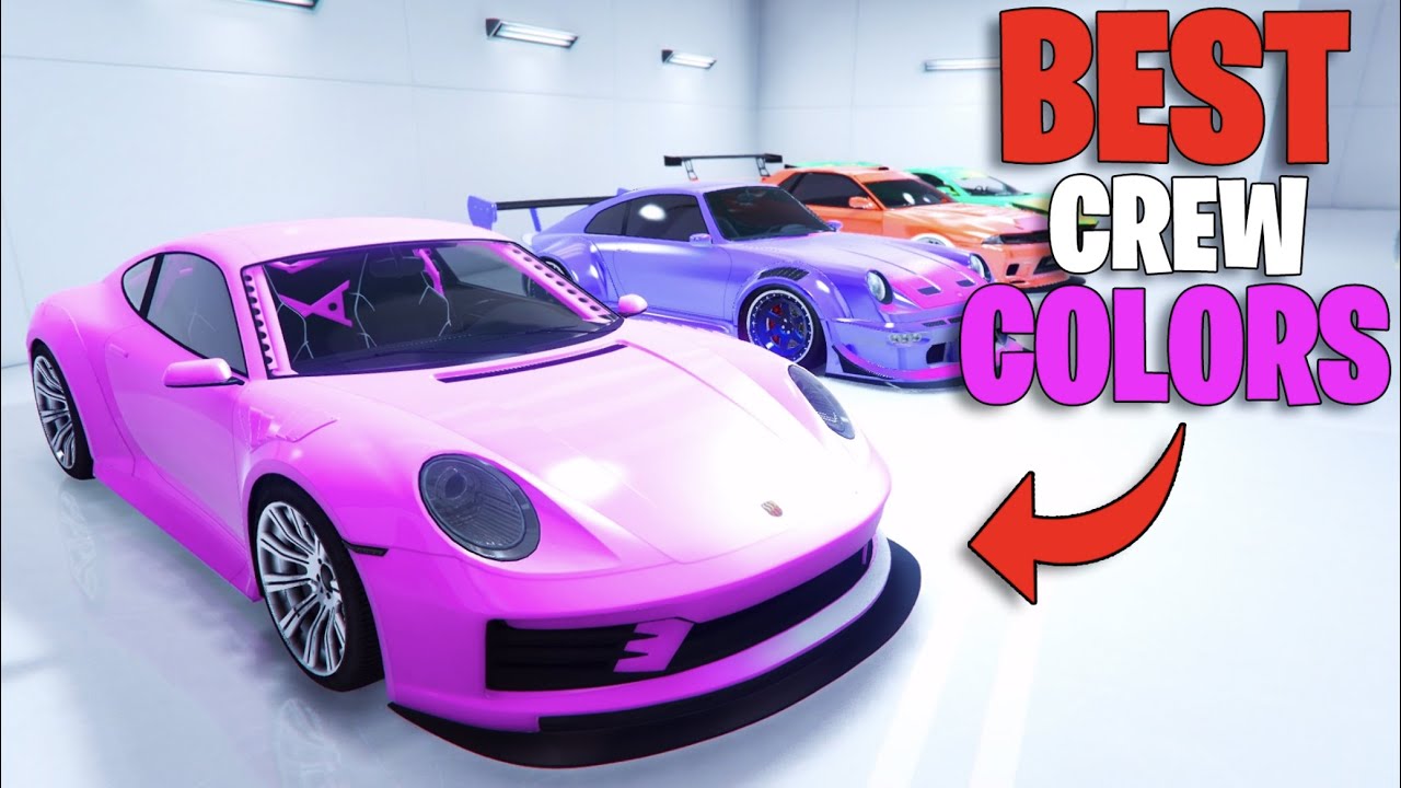 BEST Crew Colors In GTA 5 Online! (Bright Colors,Clean Colors & More ...