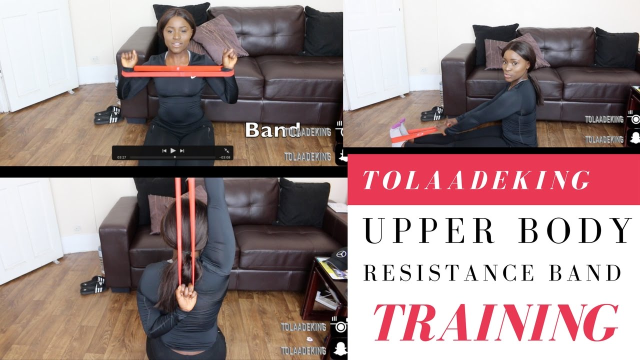 5 UPPER BODY RESISTANCE BAND WORKOUT | PART 1 AT-HOME EXERCISES WITH ...