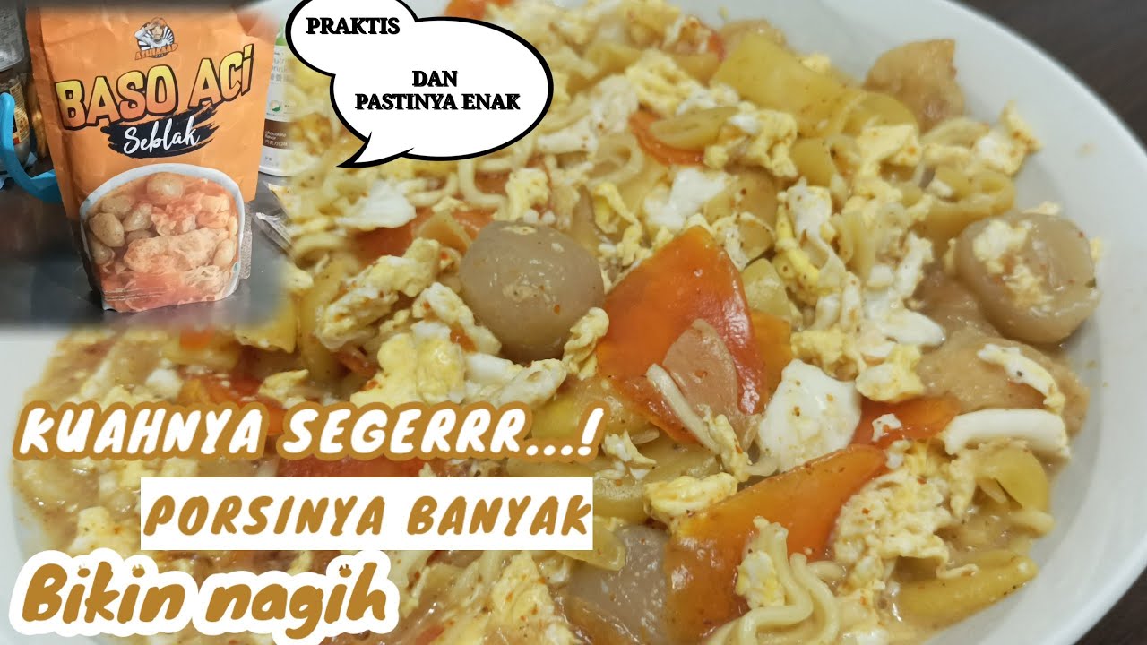 BIKIN NGILER SEBLAK BASO ACI ENAKNYA MELELEH DIMULUT - YouTube