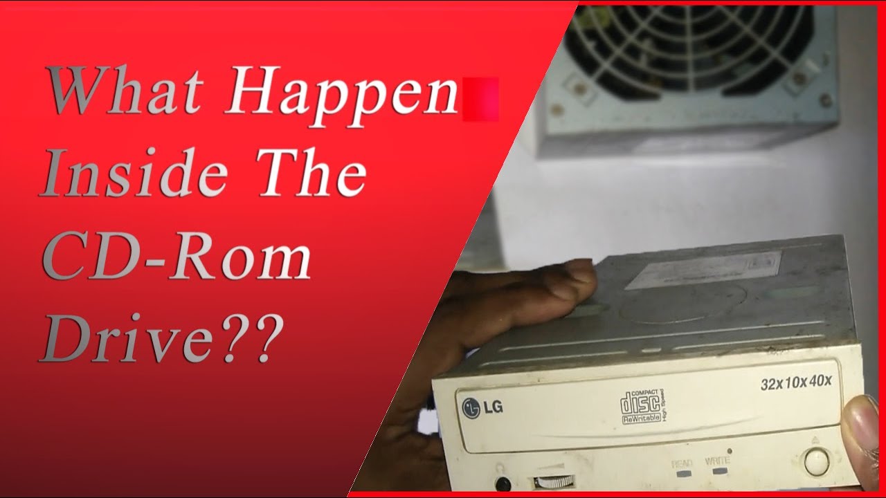 What happen inside the CD-Rom drive - YouTube