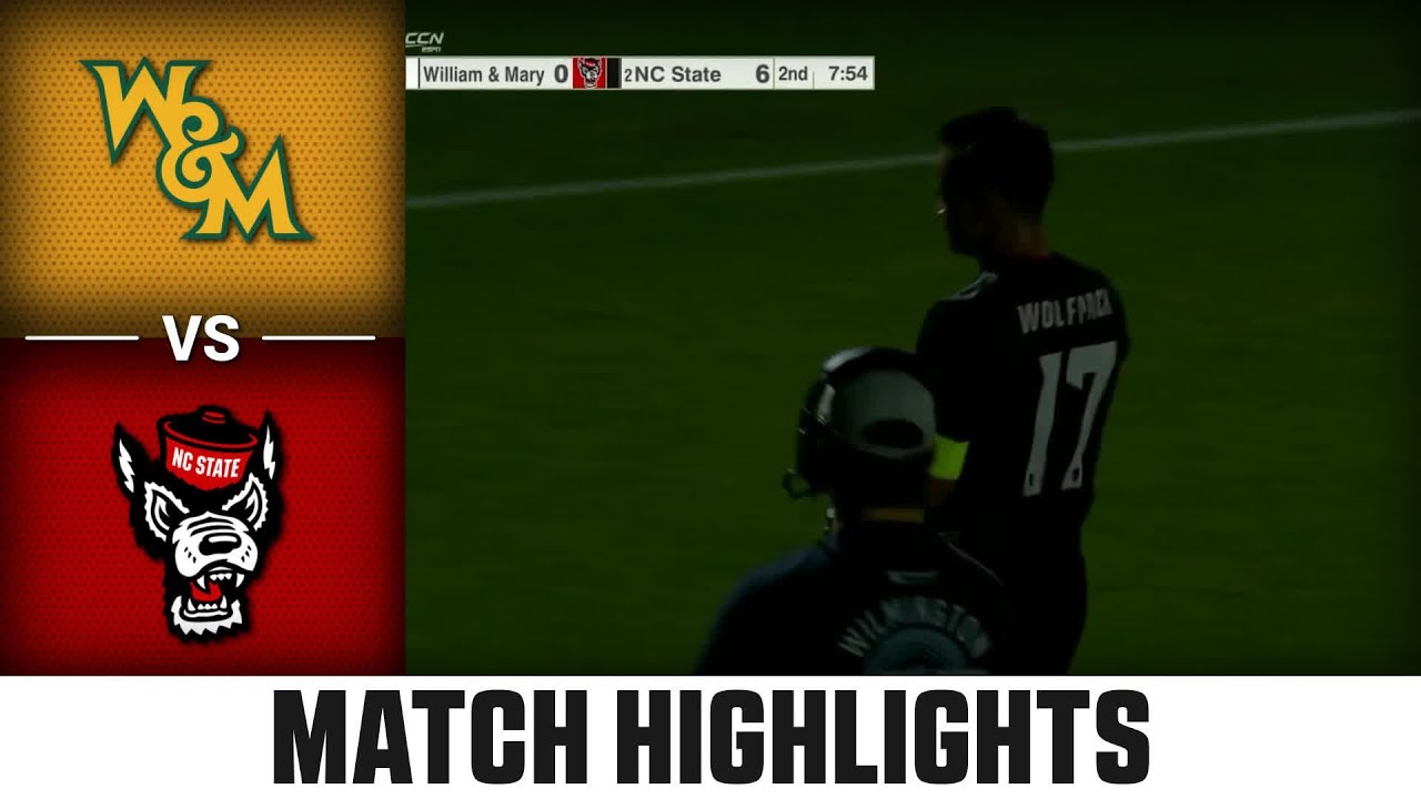 William & Mary vs. NC State Match Highlights | 2025 ACC Men's Soccer - YouTube