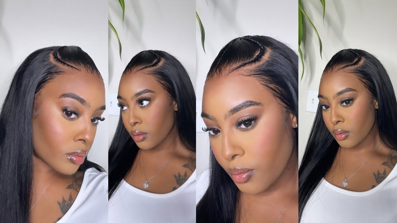 Stunning Pre Braided Frontal Wig Quick Install | Pre Everything | Miya ...