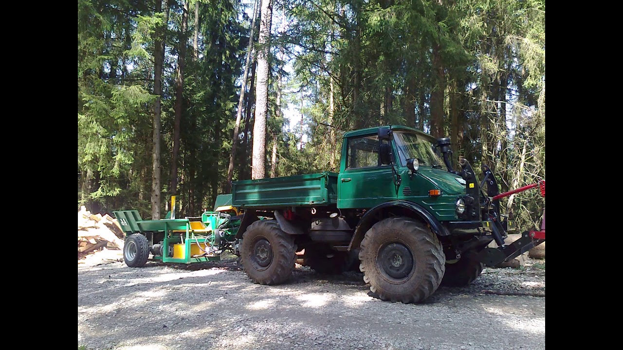 Unimog 406 und mehr VI vom Wald zum Sägewerk und Schnittholz nach Hause ...