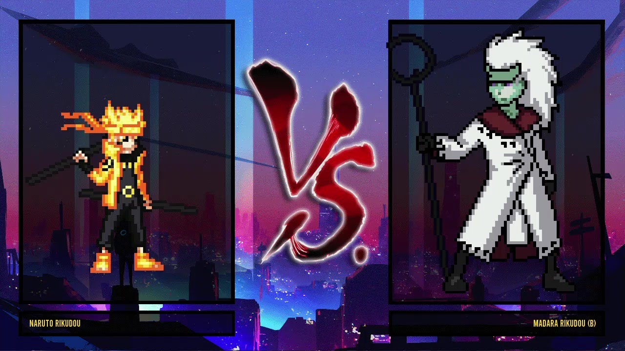 Naruto and Sasuke VS Obito and Madara mugen - YouTube