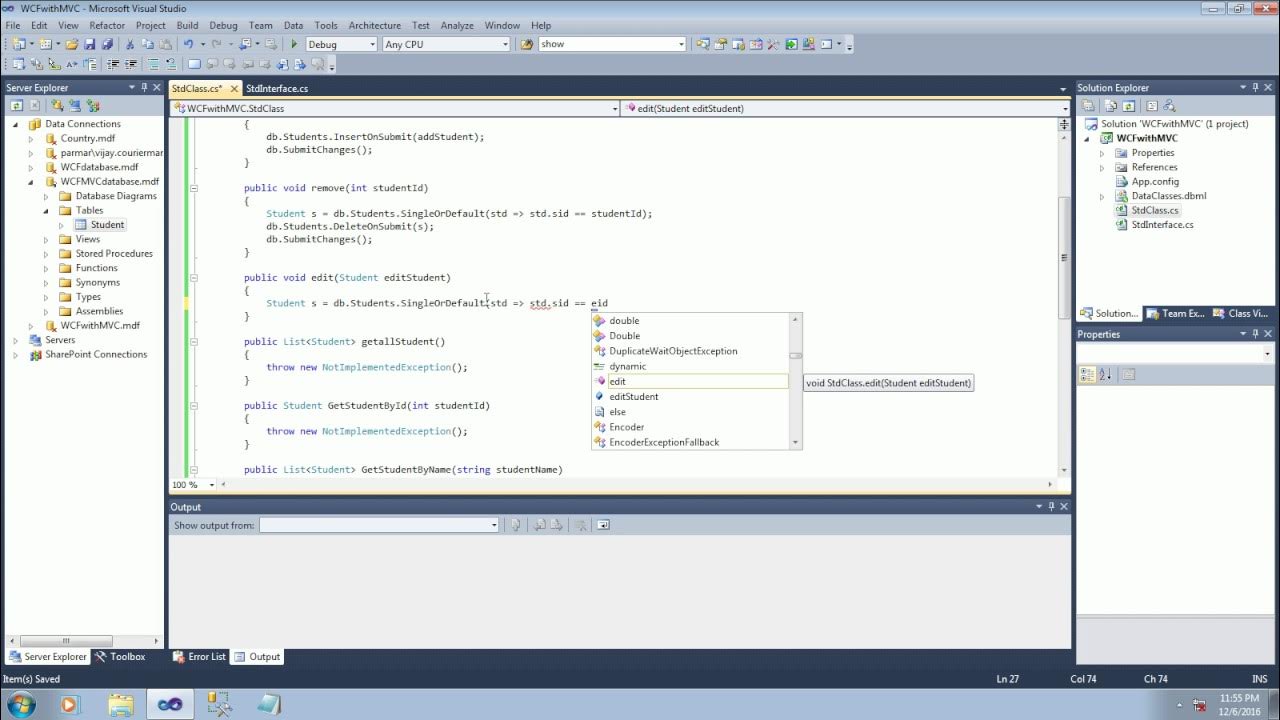 How to consume WCF Service using MVC Application Part 1 - YouTube