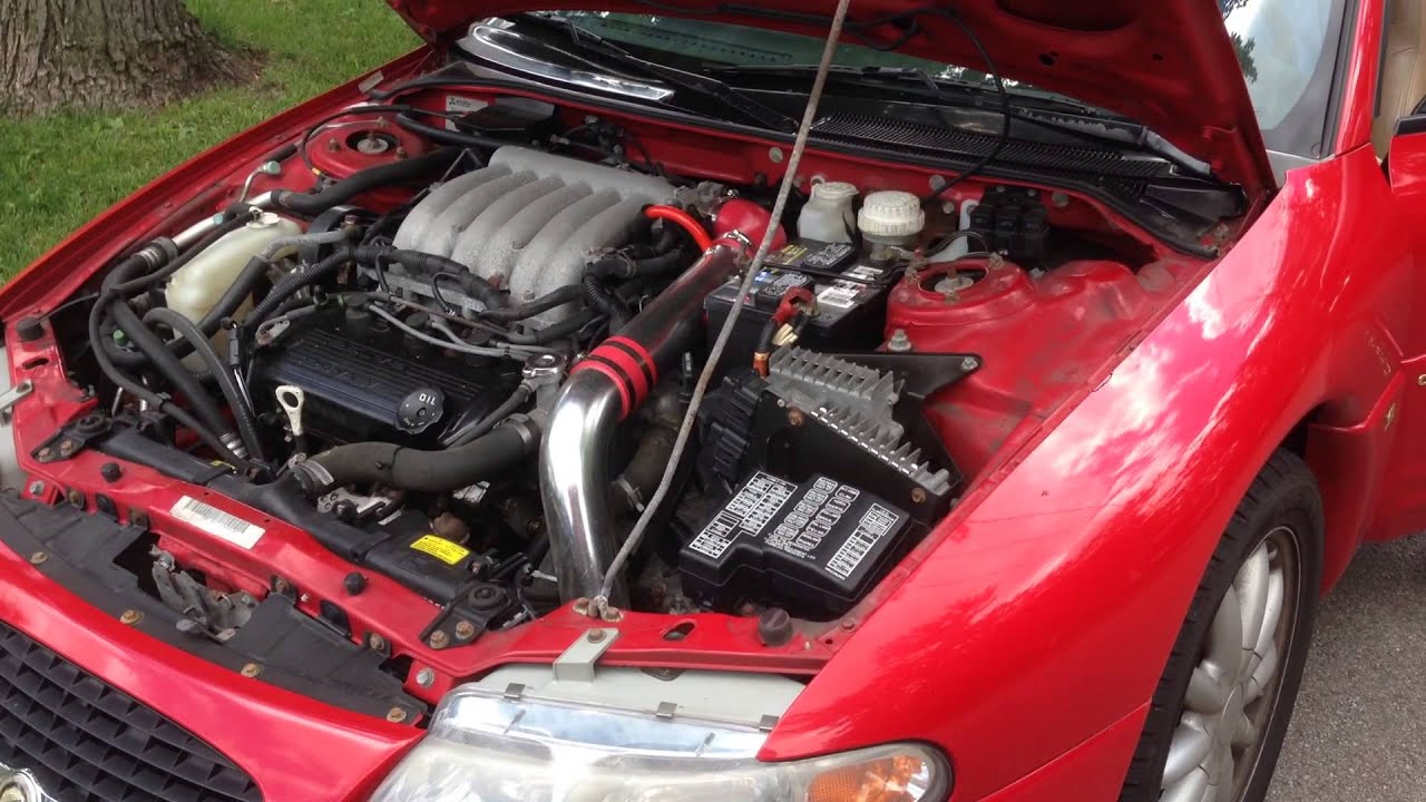 Cold Air Intake After Install 97 Chrysler Sebring LXi - YouTube