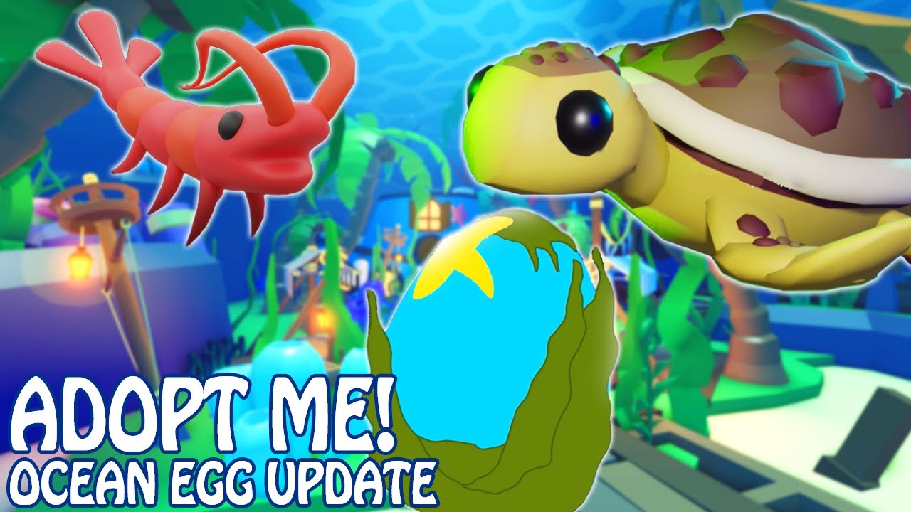 NEW OCEAN EGG UPDATE IN ADOPT ME 🦐 Roblox Adopt Me New Ocean Pets Ideas ...