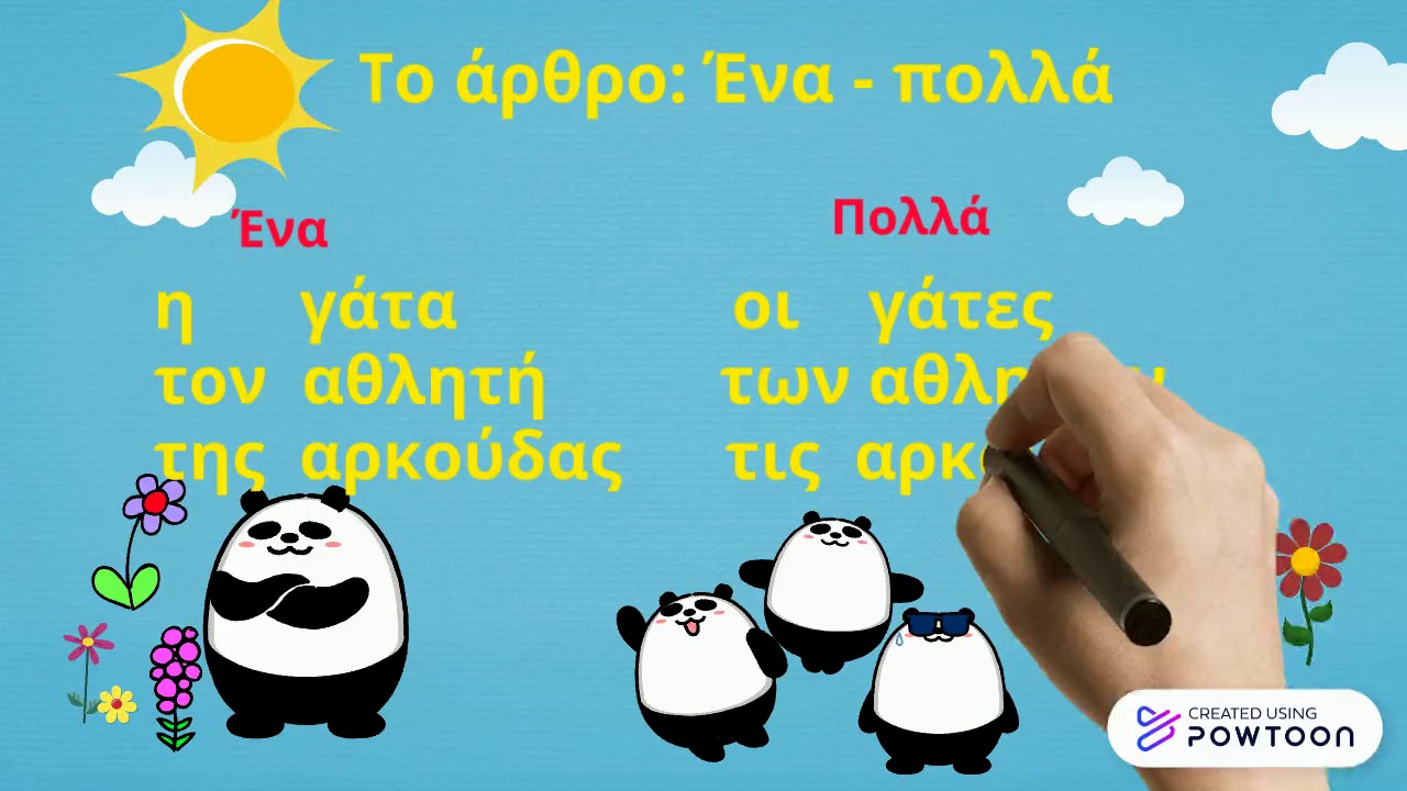 Η Γραμματική της Α' Δημοτικού σε 3 λεπτά! - YouTube