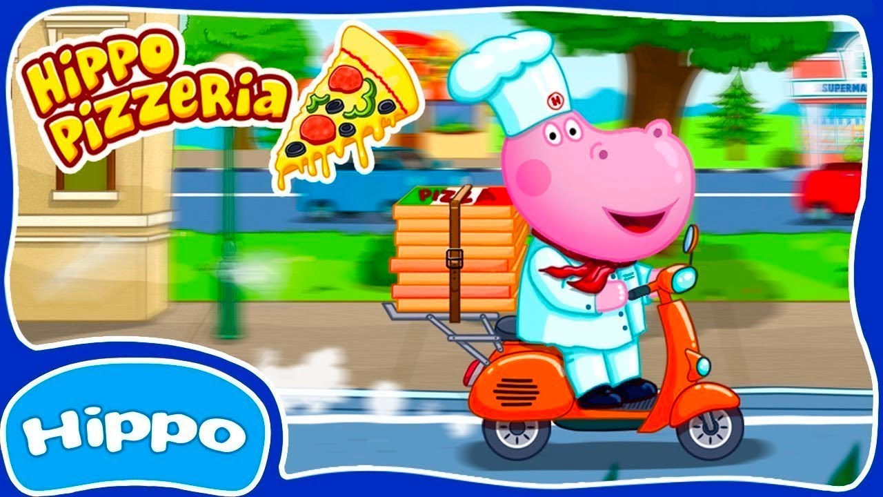 Hippo Pizza Maker. Cooking for Kids - Hippo Kids Games Full Episode 41 ...