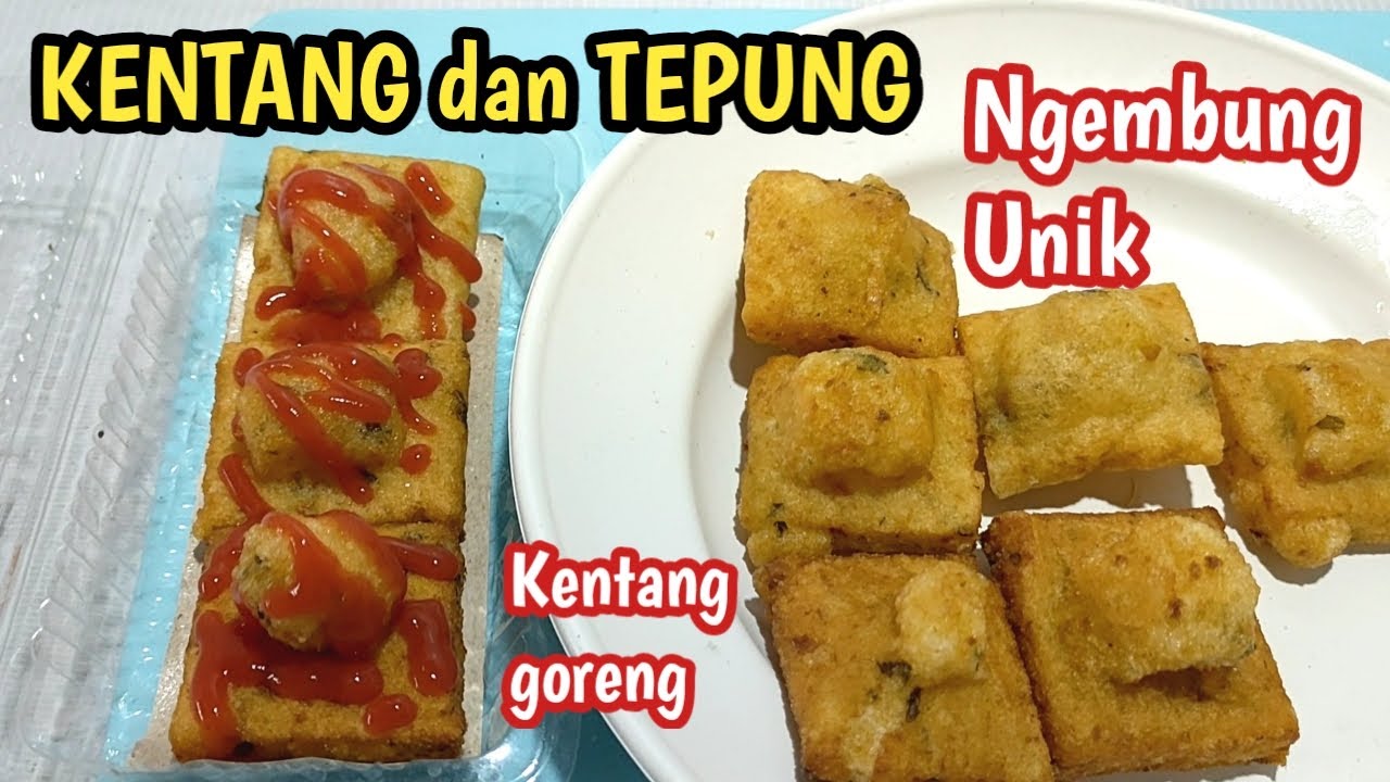 Cara membuat jajanan dari kentang ,ngembung Unik , kentang goreng - YouTube