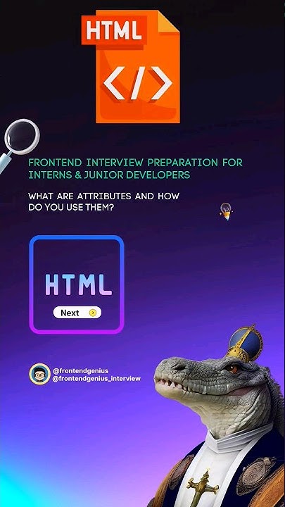 What Are Attributes In Html And How To Use Them Css Javascript Html Coding Frontend Code