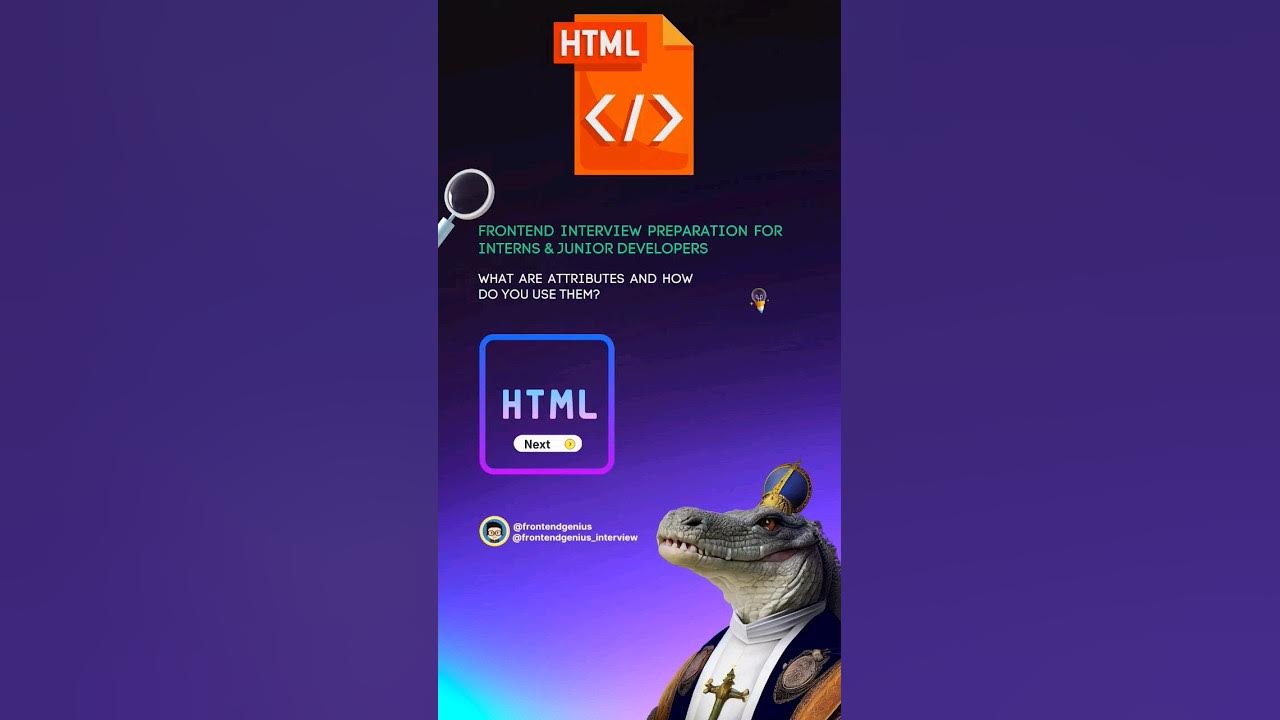 What Are Attributes In Html And How To Use Them Css Javascript Html Coding Frontend Code