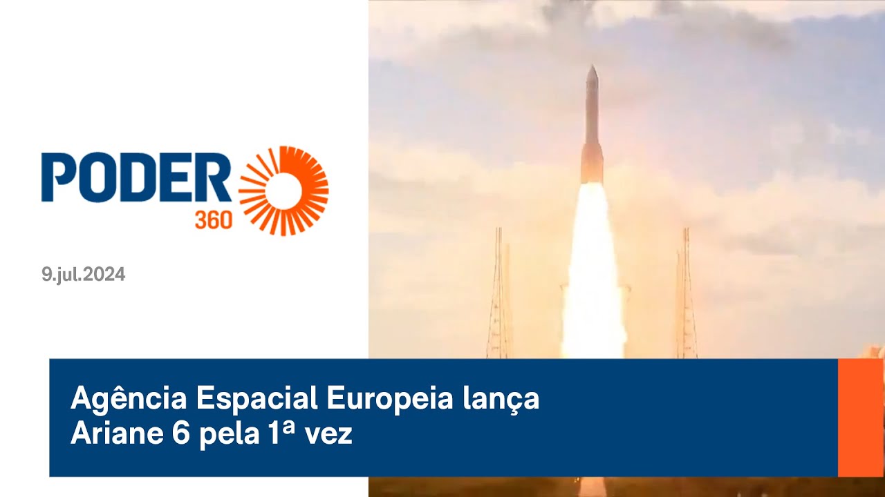 Agência Espacial Europeia lança Ariane 6 pela 1ª vez - YouTube