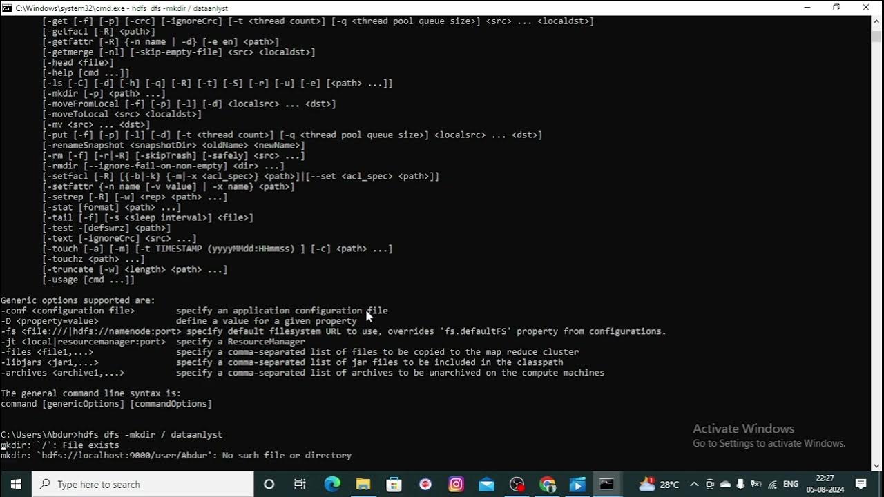 Hadoop - Basic Commands and process to started with Hadoop - YouTube