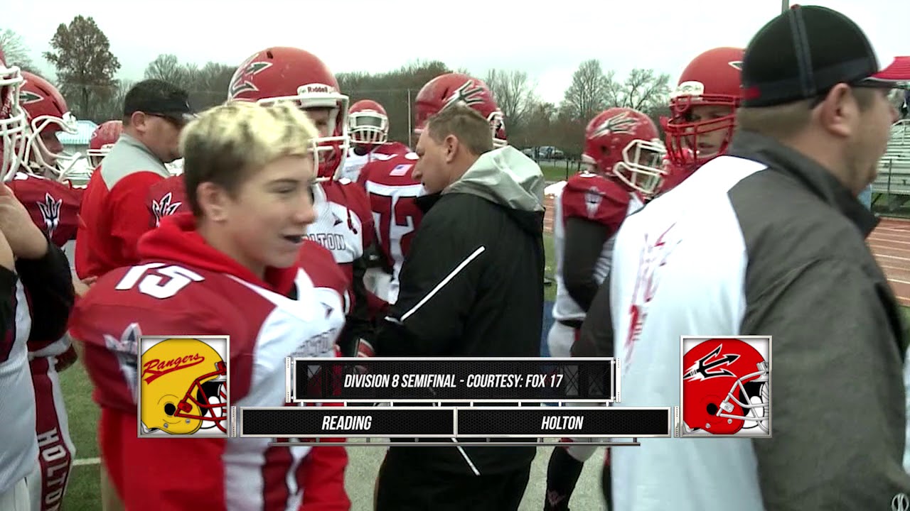 Reading vs. Holton | Football | STATE CHAMPS! Michigan - YouTube