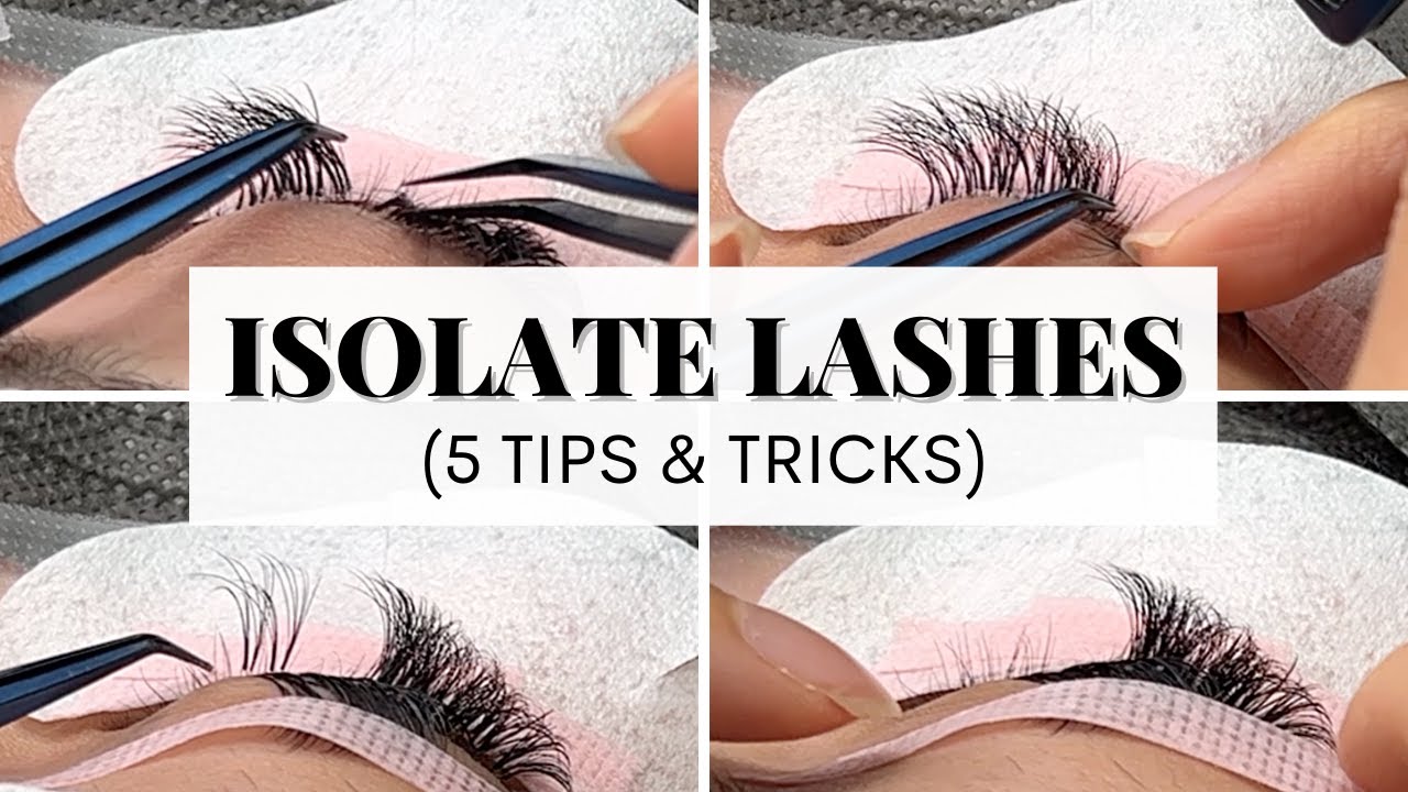 Isolate Lash Extensions Faster (Without Damage!) - YouTube