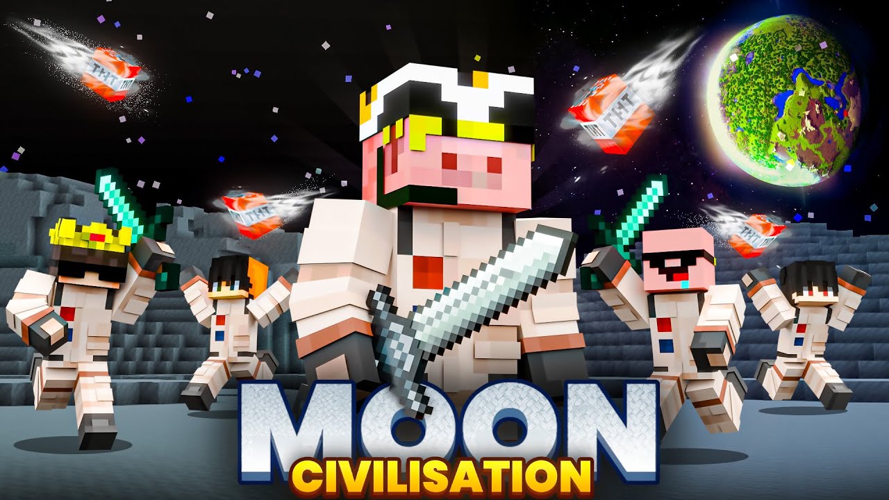 Can I Destroy Moon Civilization .? [MOB SMP 4] - YouTube