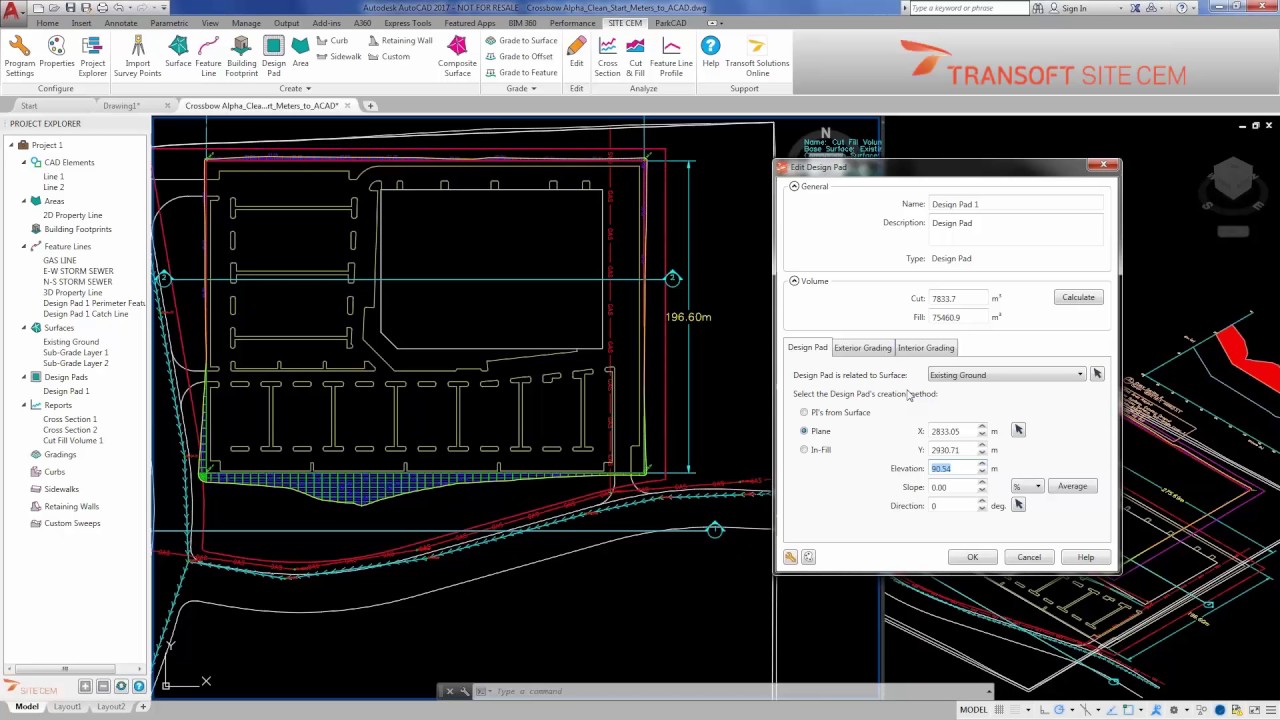 Design a Mass Grading Surface for Construction - YouTube