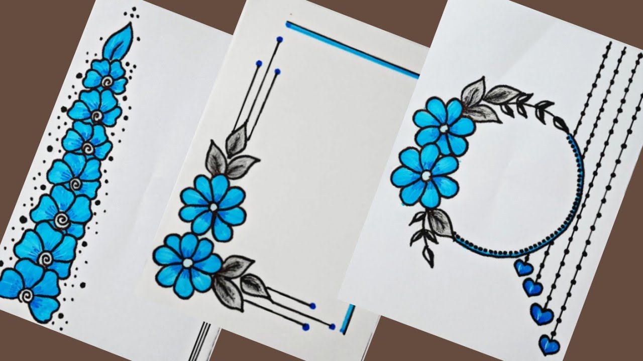 EASY PROJECT DESIGNS/PROJECT WORK DESIGNS/BEAUTIFUL BORDER DESIGNS/CUTE ...
