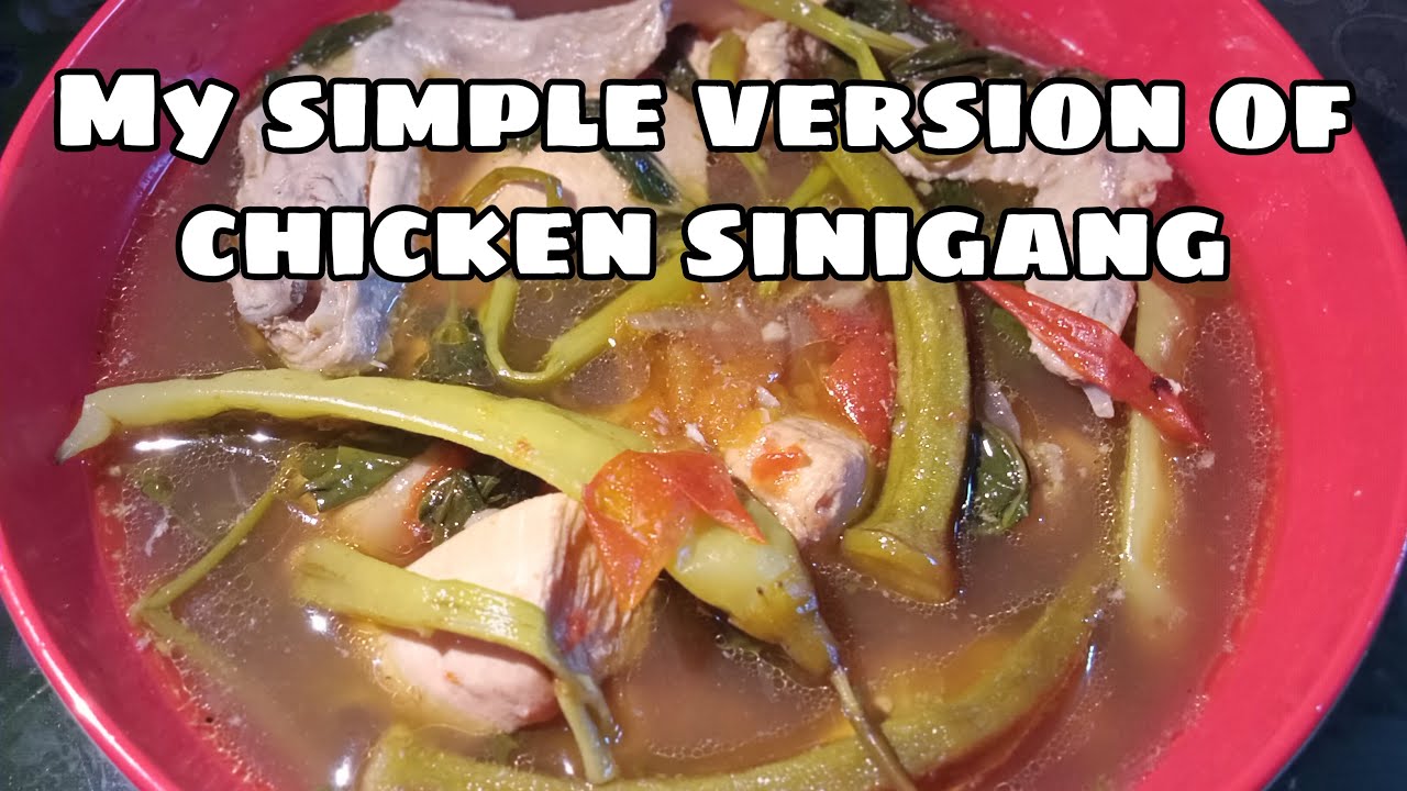 My simple chicken sinigang/How to cook chicken sinigang by Grace La ...